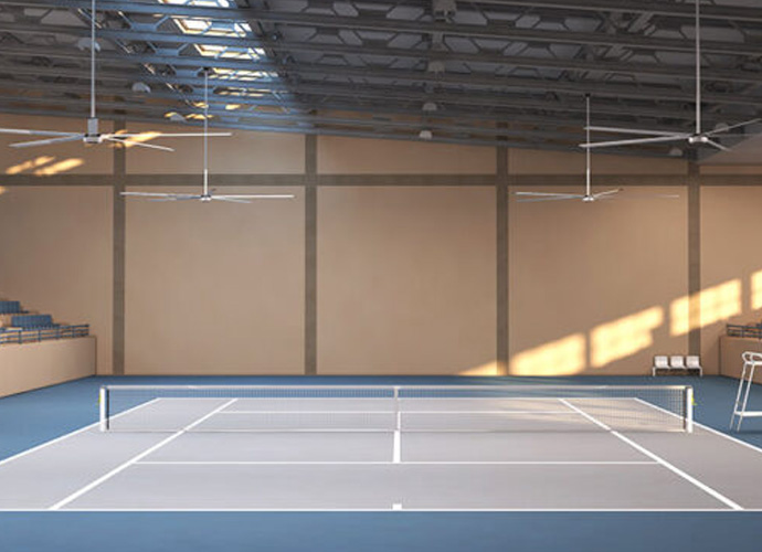 How to Place the Fan in Tennis court